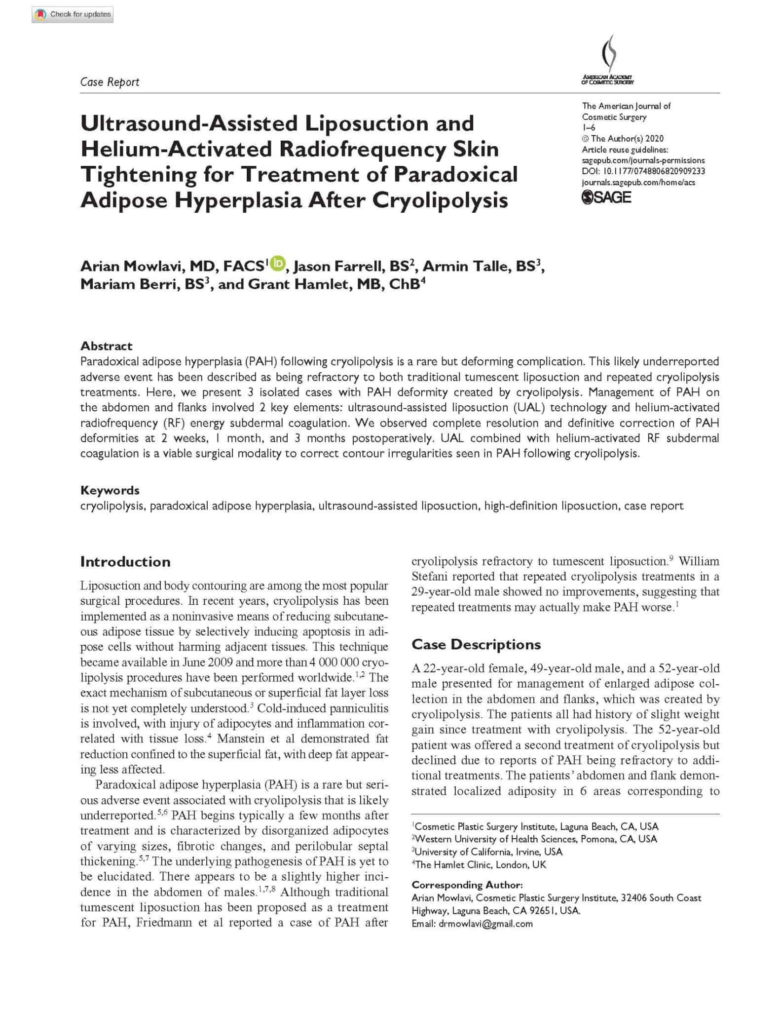 Paradoxical Adipose Hyperplasia